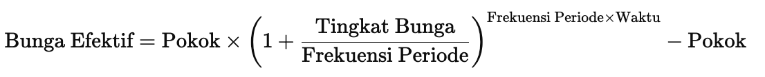 Bunga Simpel dan Bunga Efektif: Perbedaan dan Cara Hitungnya